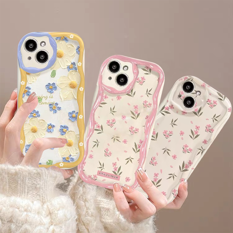 Jual Casing Grafiti Fashion Bunga Merah Muda Segar Kompatibel untuk ...