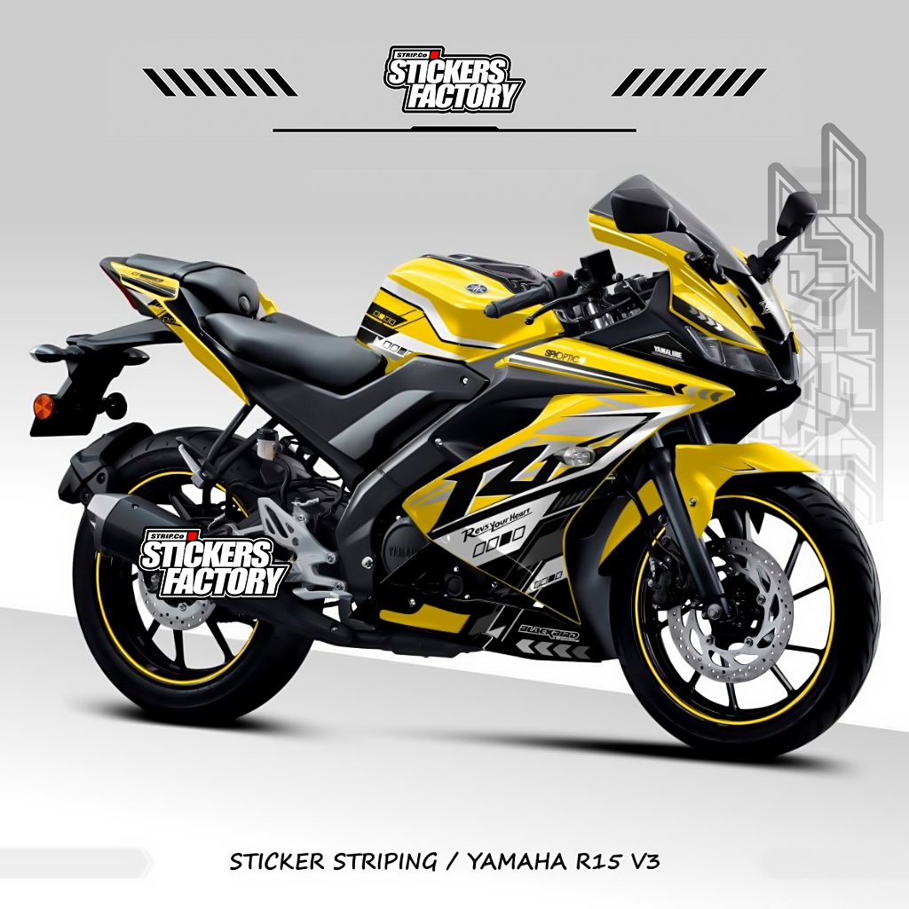 Jual STIKER STICKER STRIPING YAMAHA R15V3 / MOTIF 042 / STOCK DECALS ...
