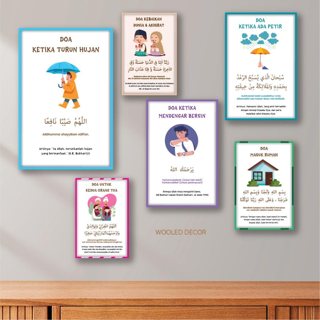 Jual Hiasan Dinding Dekorasi Kamar Anak Ukuran 20x30 cm Wall Decor Doa ...