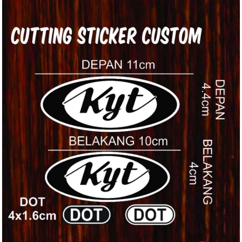 Jual sticker keren MOTIF KYT SEPAKET sticker helm bandung | Shopee ...