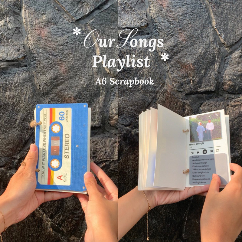 Jual Fletxa.id - Our Song Playlist Scrapbook A6 | Couple Book | Kado ...