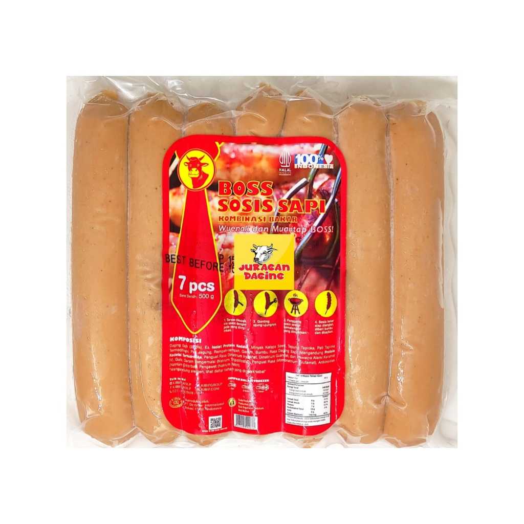 Jual Boss Sosis Bakar Original Jumbo 7pcs 500gr | Shopee Indonesia