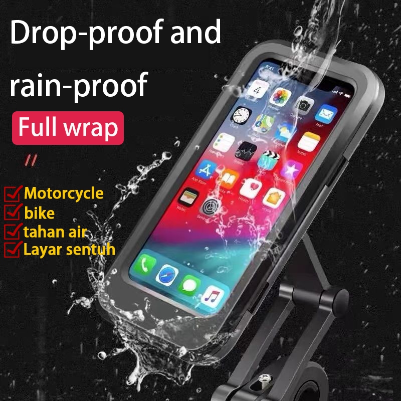 Jual [COD]holder hp motor waterproof- Braket Navigasi Sepeda Motor-Holder Hp Anti air ...