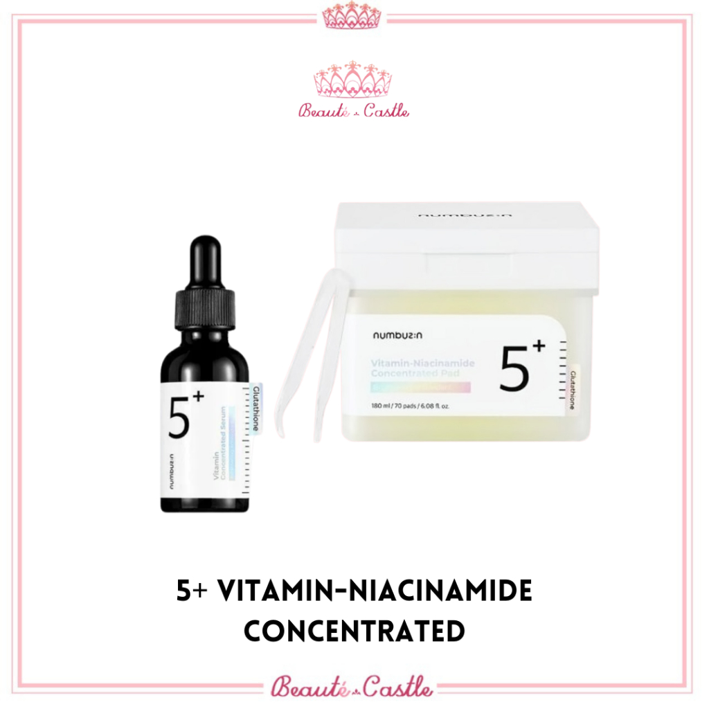 Jual NUMBUZIN No.5+ Vitamin-Niacinamide Concentrated (Serum / Toner Pad 70 pads) | Shopee Indonesia