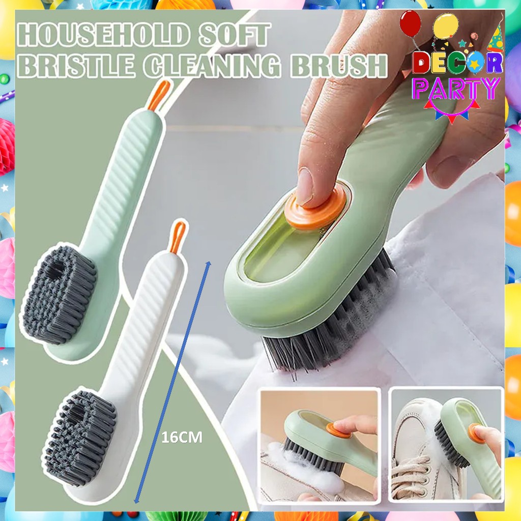 Jual DP Sikat Sabun Otomatis 2 in 1 Bulu Lembut Sikat Multifungsi Dengan Lubang Detergen Sikat ...