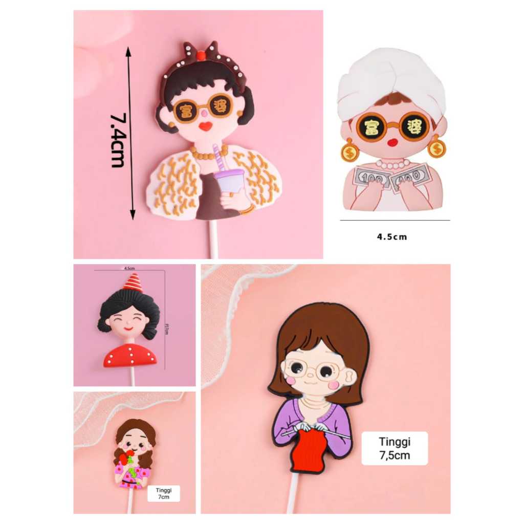 Jual Topper Lady boss Mama Vinyl ulang tahun Mother's Day hari ibu ...