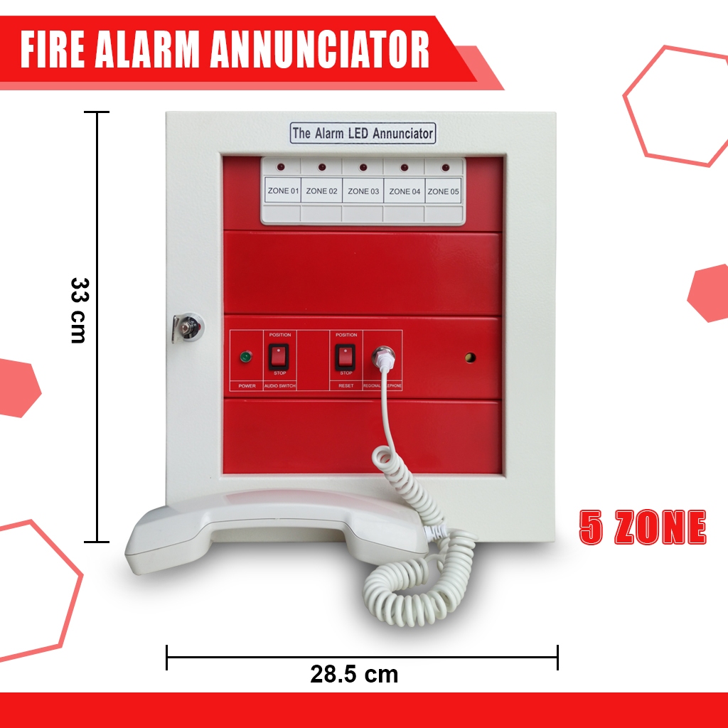 Jual Fire Alarm Control Panel 5 Zone (Kontrol Alarm Pemadam kebakaran) | Shopee Indonesia
