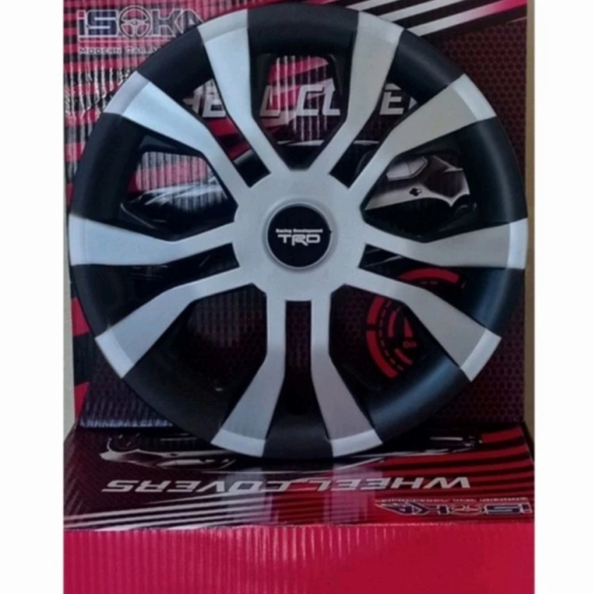 Jual ISOKA - Wheeldop Dop Roda Mobil Ring 14 Inch Tipe LX - Putih Hitam ...