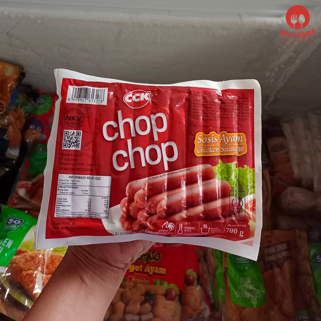 Jual CHOP CHOP SOSIS AYAM 700 GRAM ISI 30 FROZEN FOOD YOGYAKARTA ...