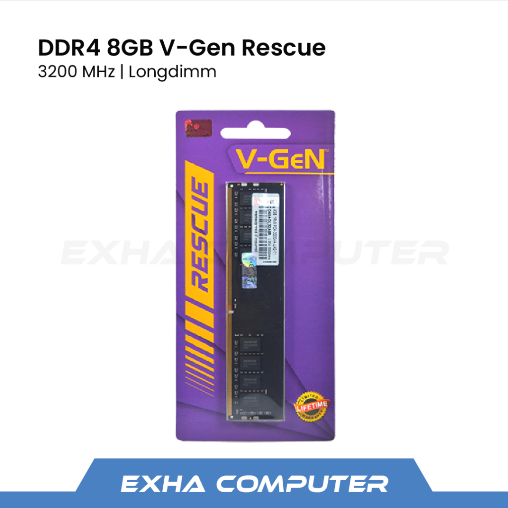 Jual RAM PC DDR4 8GB PC25600 3200MHz V-GEN RESCUE LONGDIMM DDR 4 ...