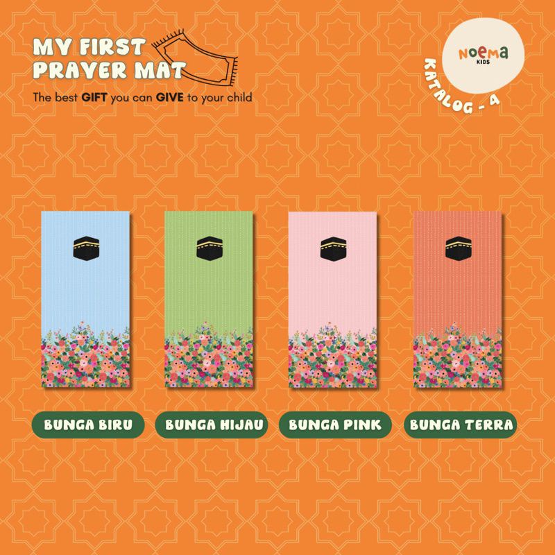 Jual Sajadah lipat / sejadah anak / sajadah custom nama / prayer mat ...