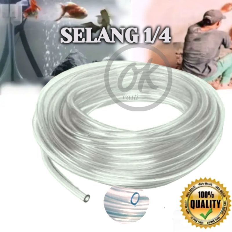 Jual Selang timbang tukang 1/4 inch / selang air waterpas / selang aquarium | Shopee Indonesia