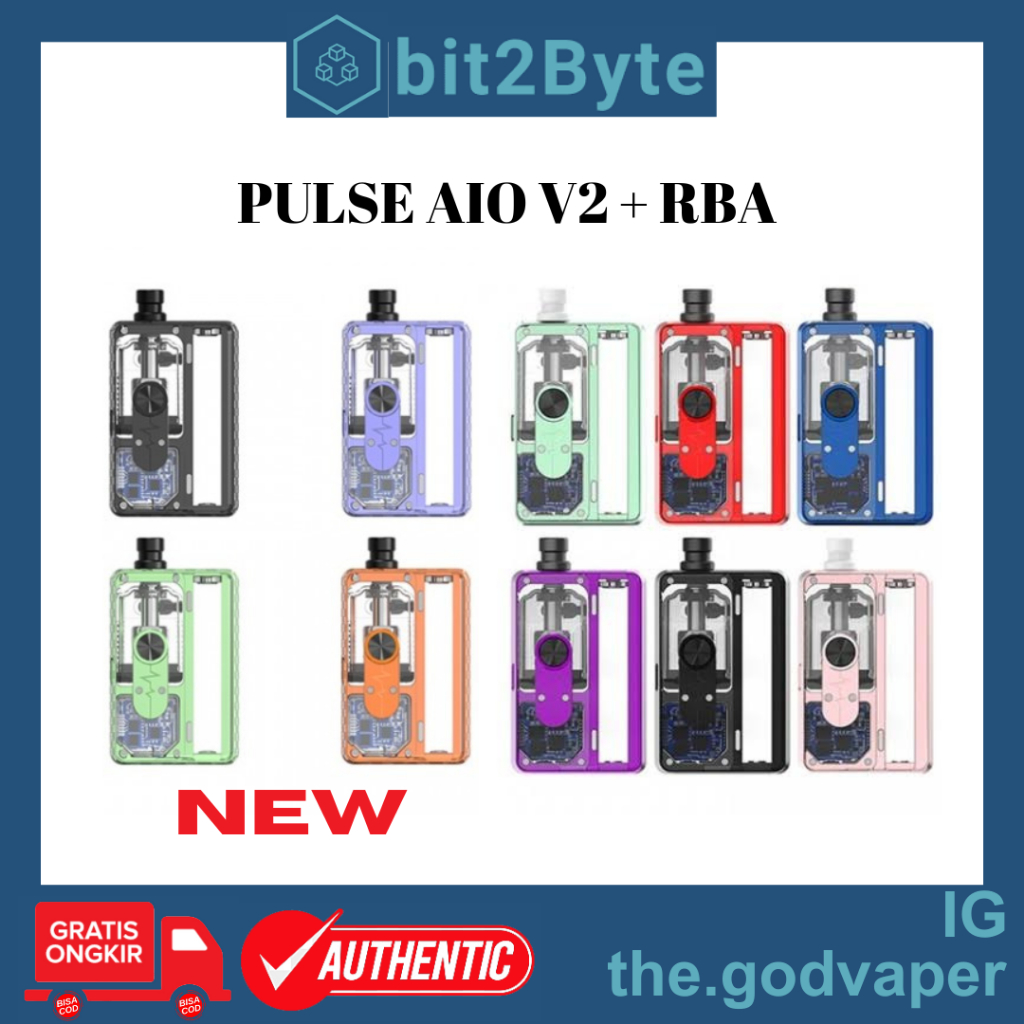 Jual Vandy Vape Pulse AIO V2 Kit 80W with RBA | Shopee Indonesia