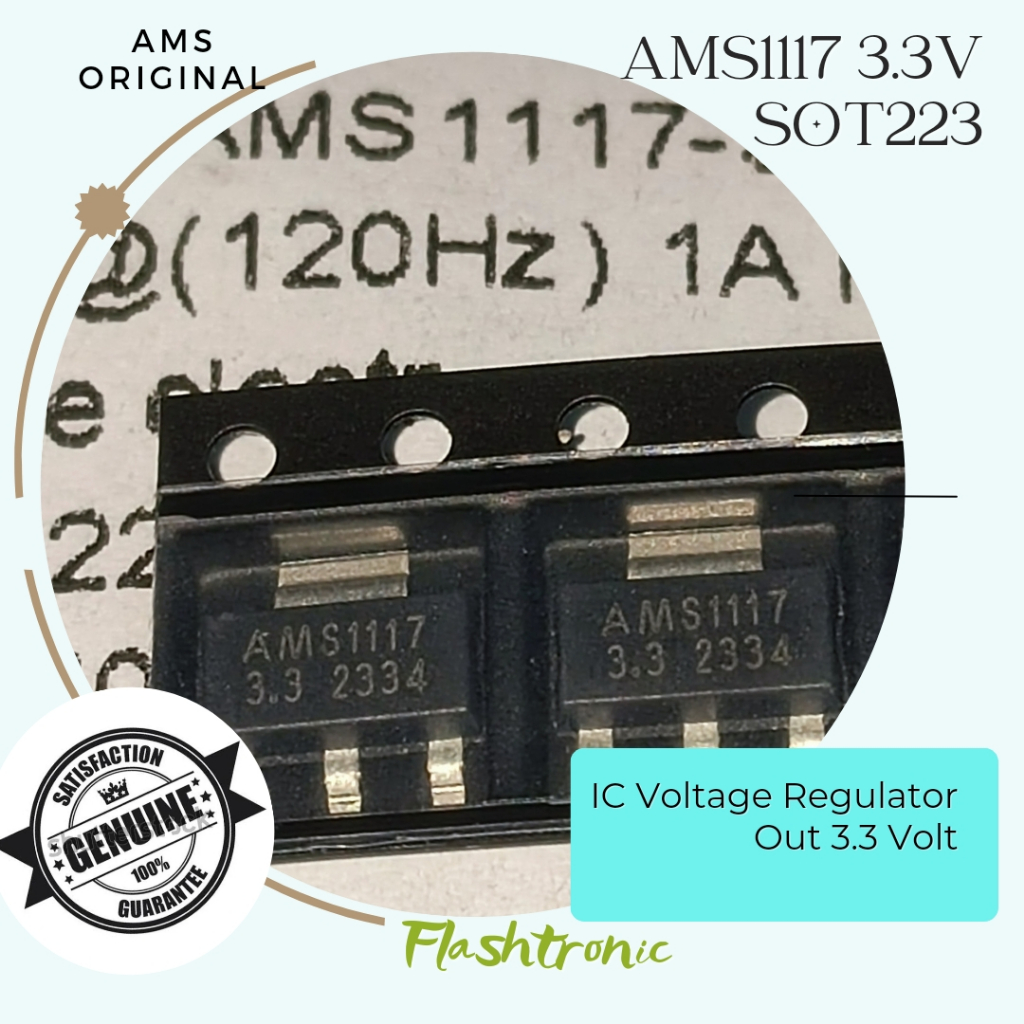 Jual AMS1117 3.3V IC LDO 3.3 Volt Original AMS | Shopee Indonesia