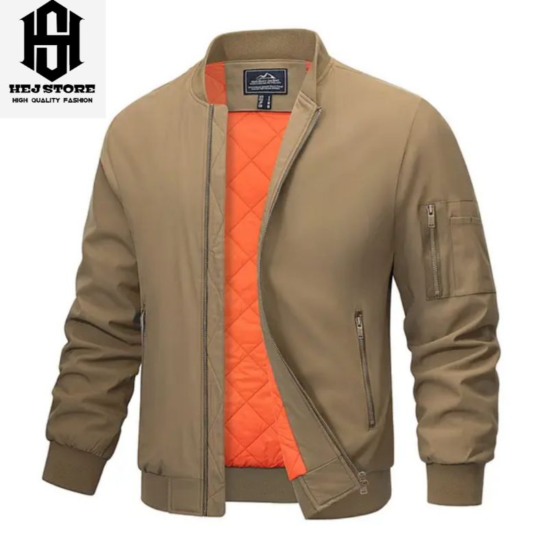 Jual Jaket Bomber Pria Terbaru Bahan Dalam Bulu/Jaket Pria Casual ...