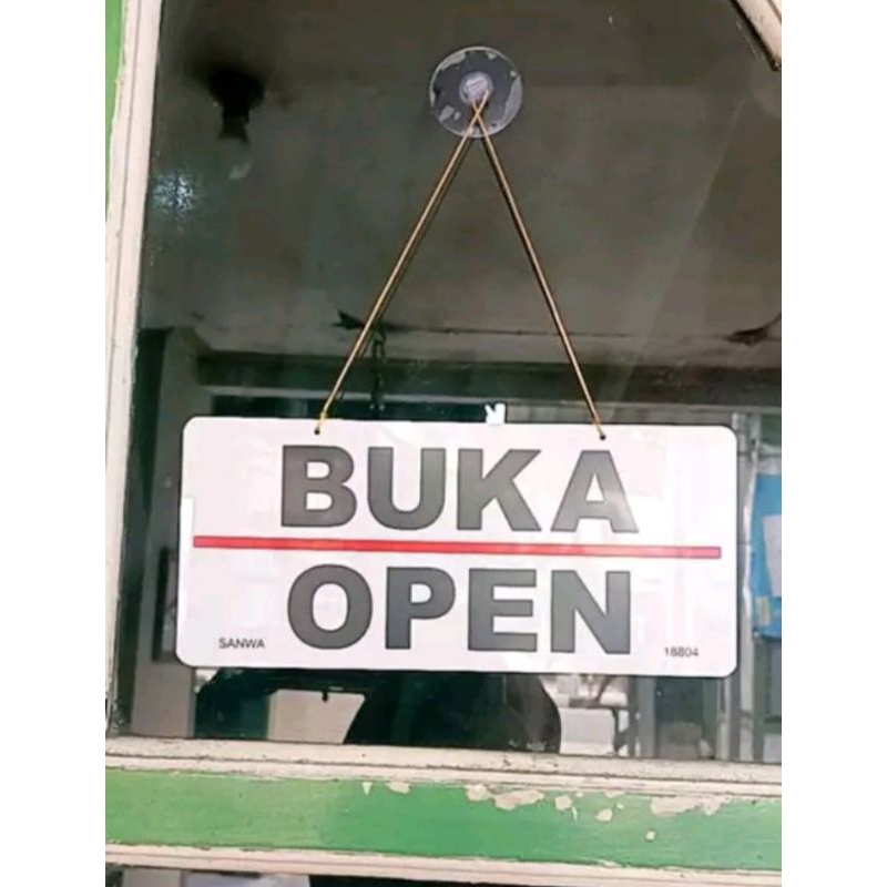 Jual Sign Board Buka Tutup Toko Cafe Kantor Bahan Akrilic | Shopee ...