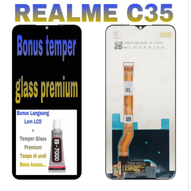 Jual LCD Realme C35 ⭐⭐⭐⭐⭐ + Touchscreen Fullset | Shopee Indonesia