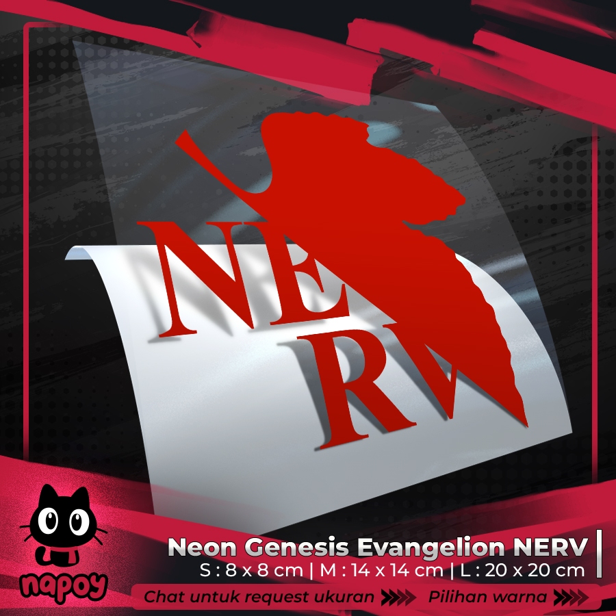 Jual Cutting Sticker Neon Genesis Evangelion Nerv Logo | Stiker Neon ...