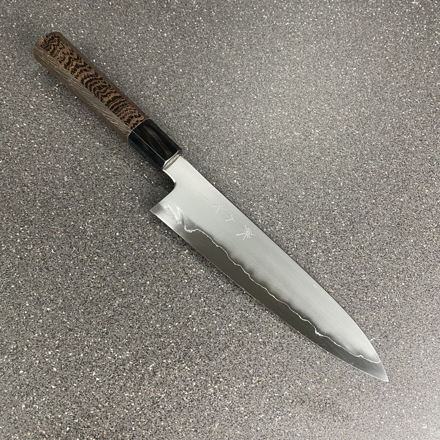 Jual Japanese Artisan Knife Tetsujin Hamono Gin-san Kasumi Gyuto 210mm ...