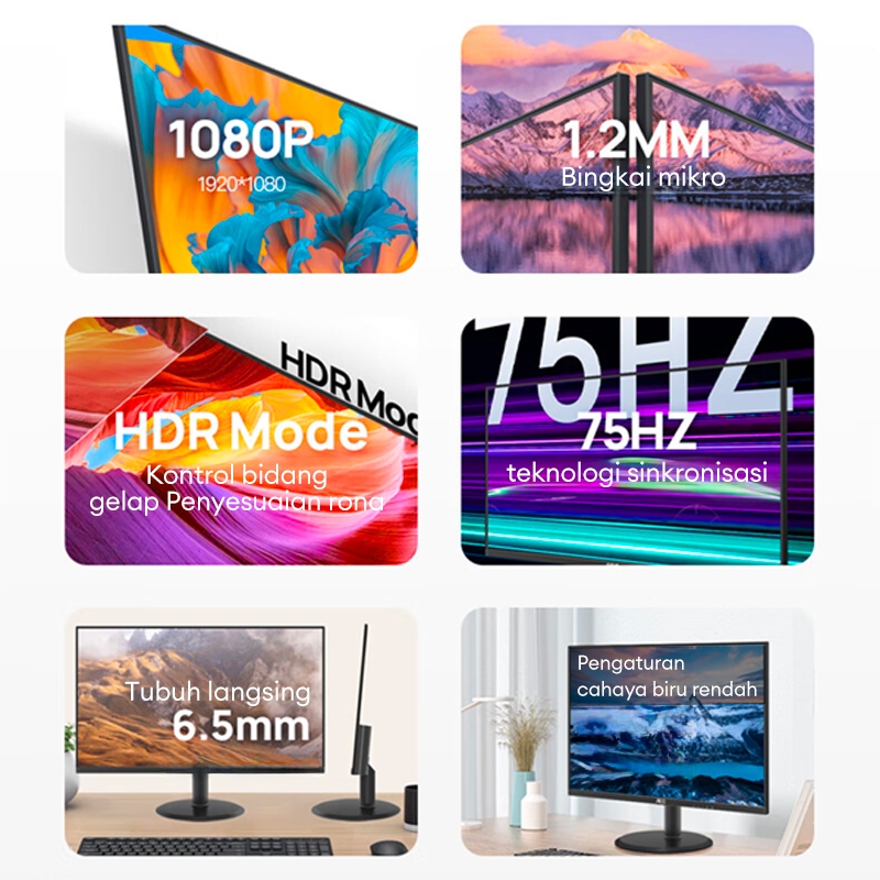 Jual Monitor 19 Inch Monitor 24 Inch LED Monitor Pc Game Profesional ...