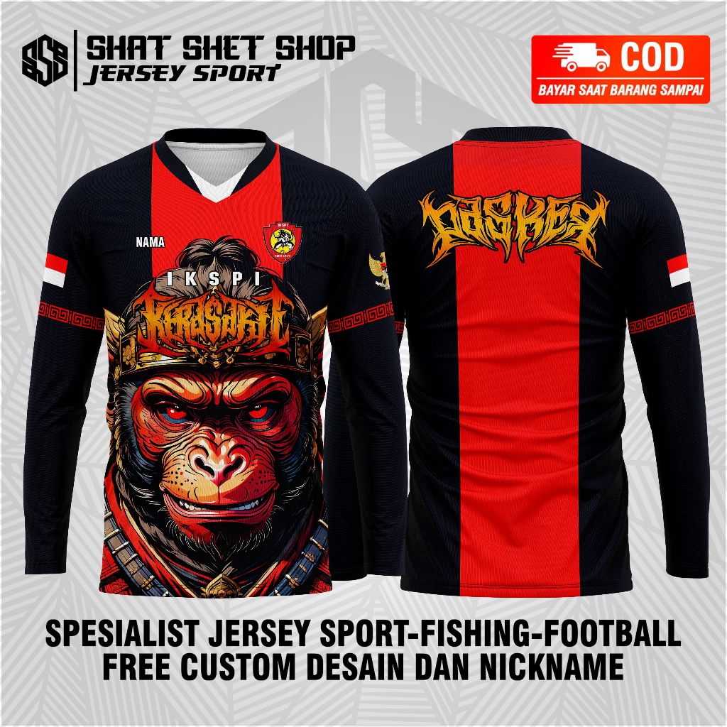 Jual Kaos Jersey Pencak Silat IKSPI Kera Sakti Pasker 1 Terbaru | Shopee Indonesia