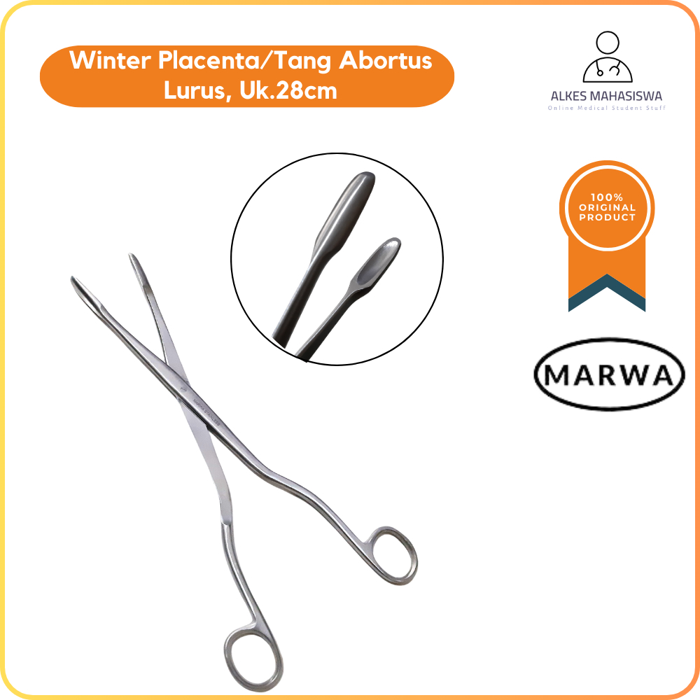 Jual Winter Placenta Forceps Straight 28cm MARWA | Shopee Indonesia