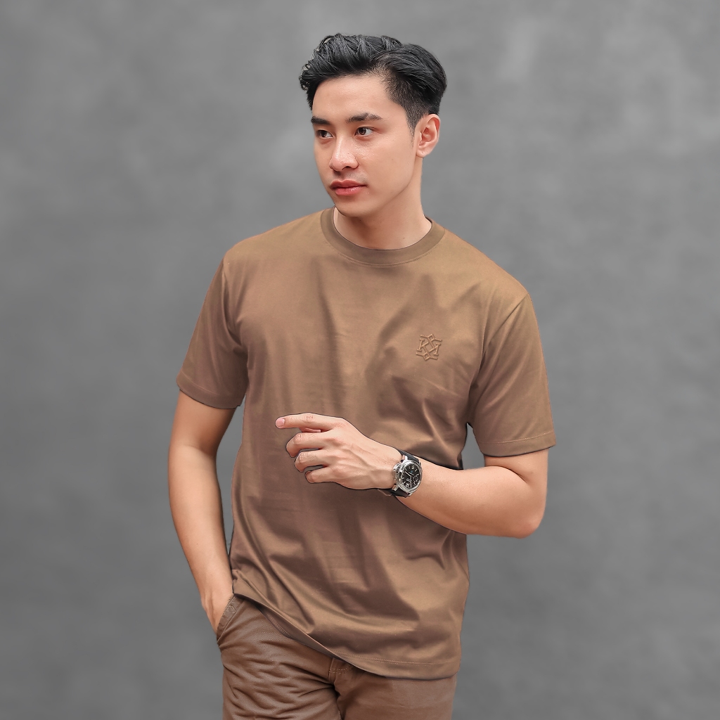 Jual KREST Baju Kaos Basic Coklat Susu Dijon Brown Coksu Signature Logo ...