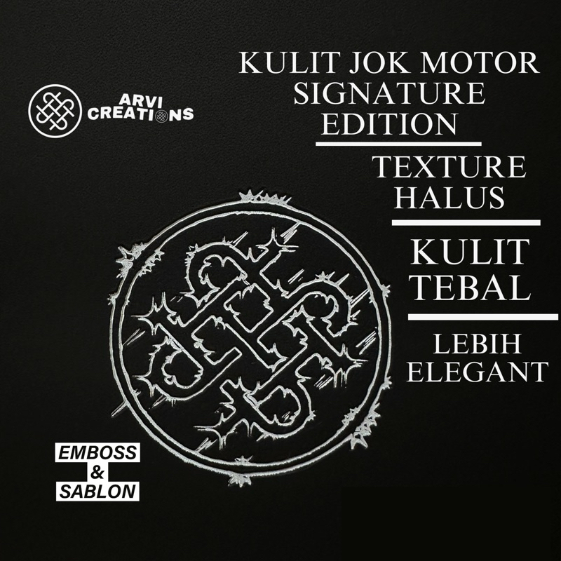 Jual Kulit Jok motor Premium Arvi Signature edition texture halus ...