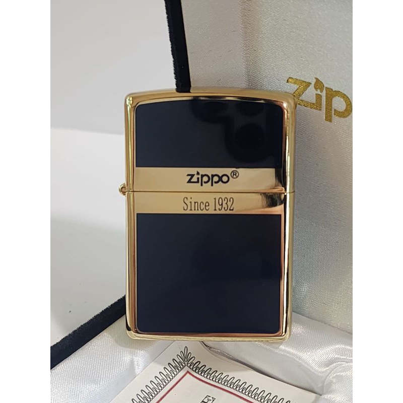Jual Original Zippo Gold Blue Design 2 sisi | Shopee Indonesia