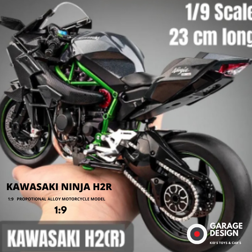 Jual KLC Diecast 112 19 Kawasaki Ninja H2R Motor Bike Motor Miniatur Skala 112 19 | Shopee Indonesia