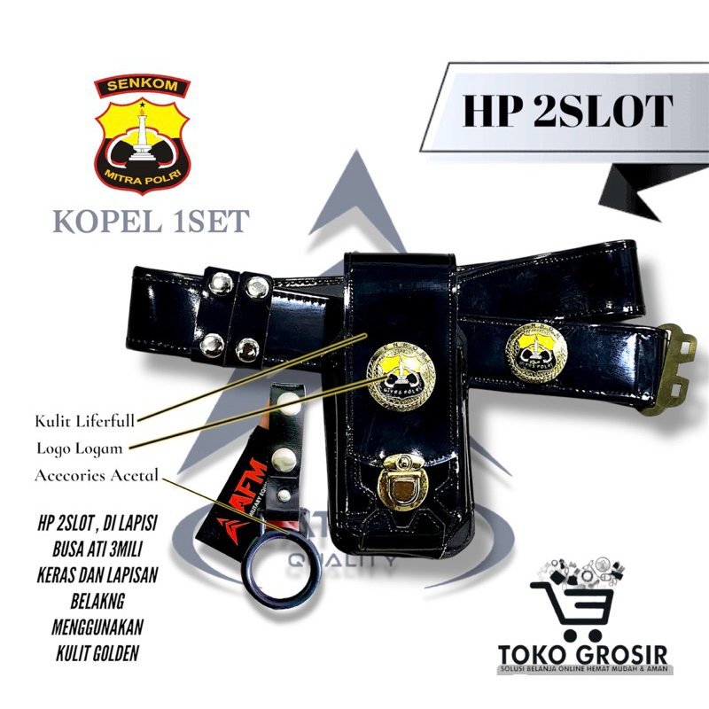 Jual Kopel 1Set SENKOM Logo Logam | Ikat Pinggang senkom | Shopee Indonesia