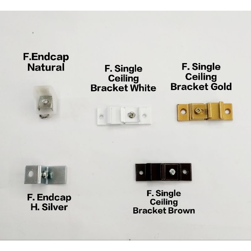 Jual Kelengkapan Korden Family Single Ceiling Bracket & End Cap ...