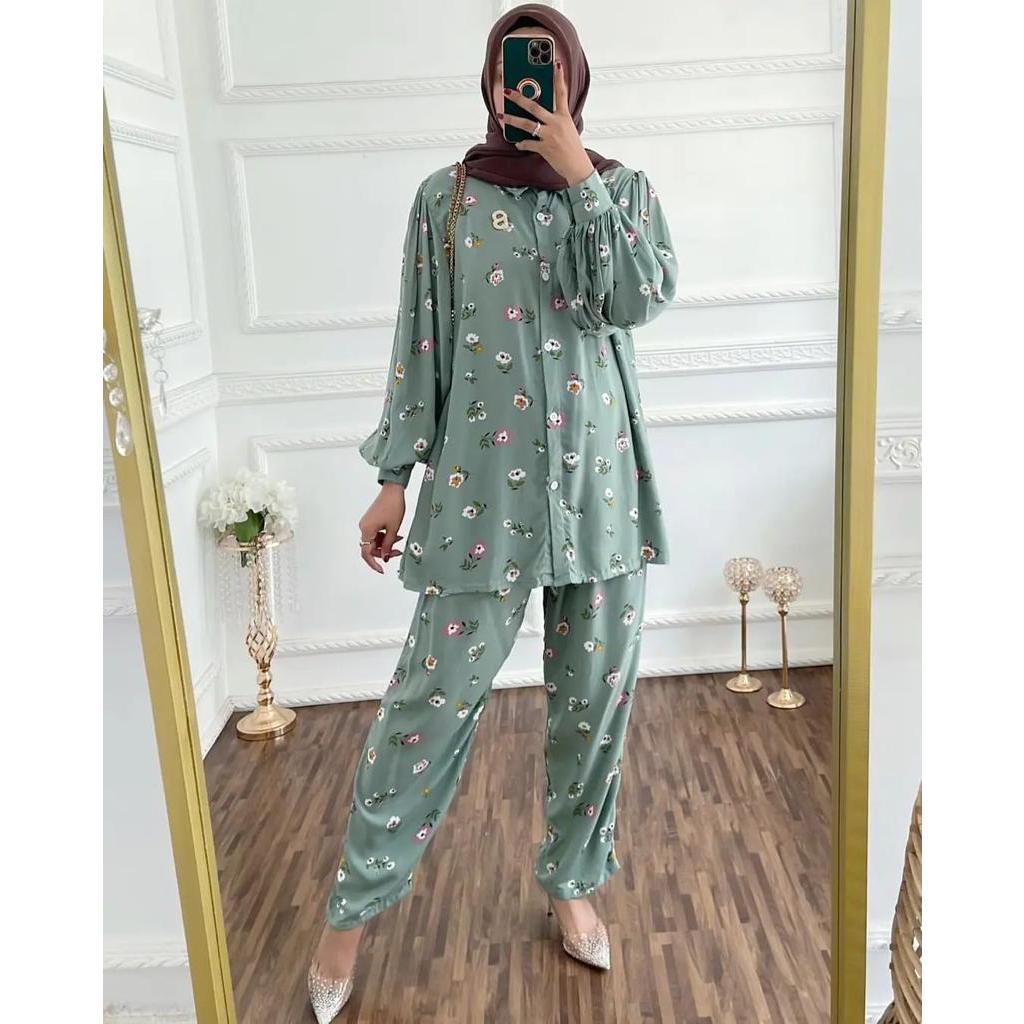 Jual One set Wanita /Setelan wanita Jumbo / setelan rayon Jumbo / Setelan Jumbo / one set Rayon ...