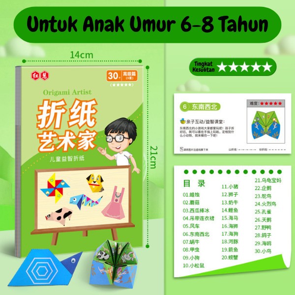 Jual Buku Origami 3D Craft Lipat Bentuk Papercraft Buku Kerajinan ...