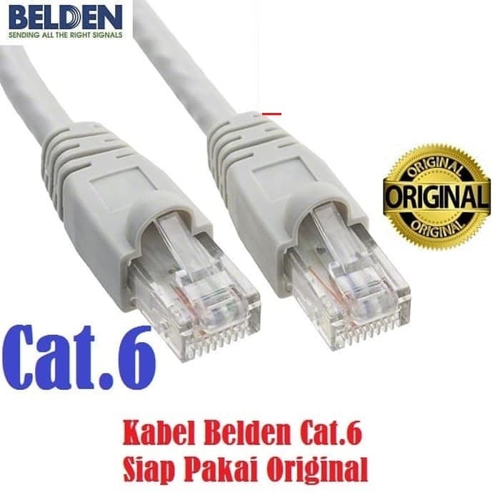 Jual Kabel LAN Belden UTP 15Meter Cat6E ORIGINAL ECERAN SIAP PAKAI ...