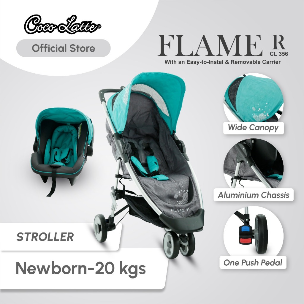 Jual COCOLATTE Flame R Stroller Travel System with Infant Carrier | Shopee Indonesia