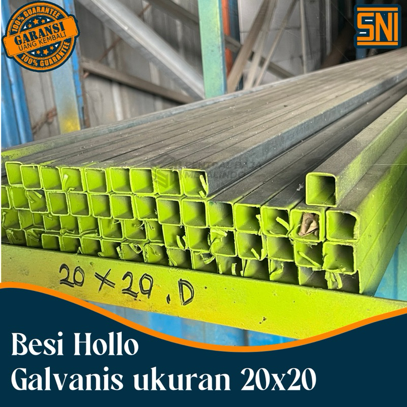 Jual Besi HOLLO GALVANIS 20x20 SNI | Shopee Indonesia