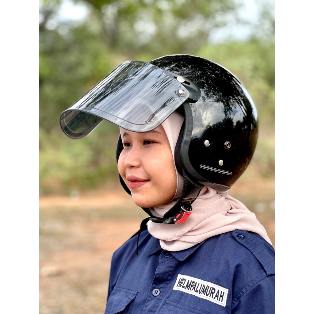 Jual Helm Bogo Dewasa Retro Hijab Wanita | Shopee Indonesia