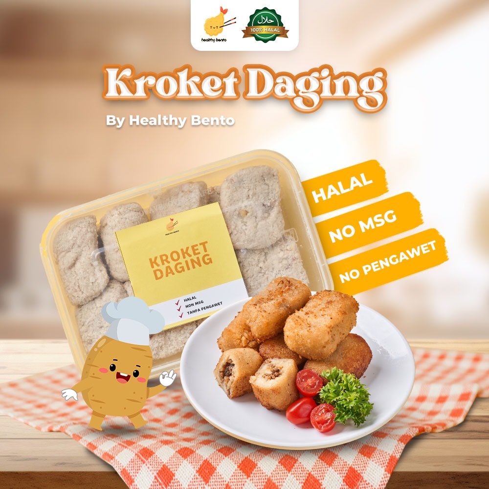 Jual Kroket Kentang HEALTHY BENTO - FROZEN FOOD ANAK - Kroket Isi ...