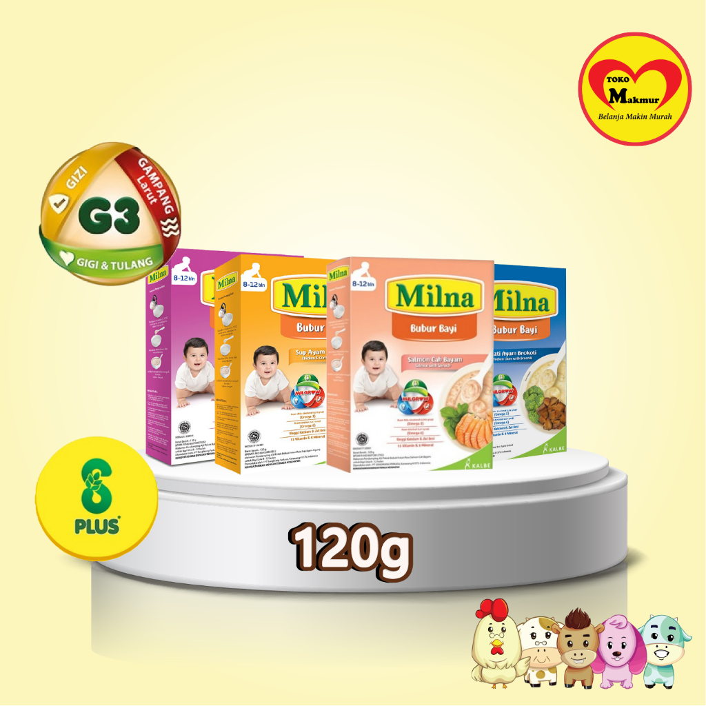 Jual Milna Bubur 8+ 120 Gram / Toko Makmur Online | Shopee Indonesia