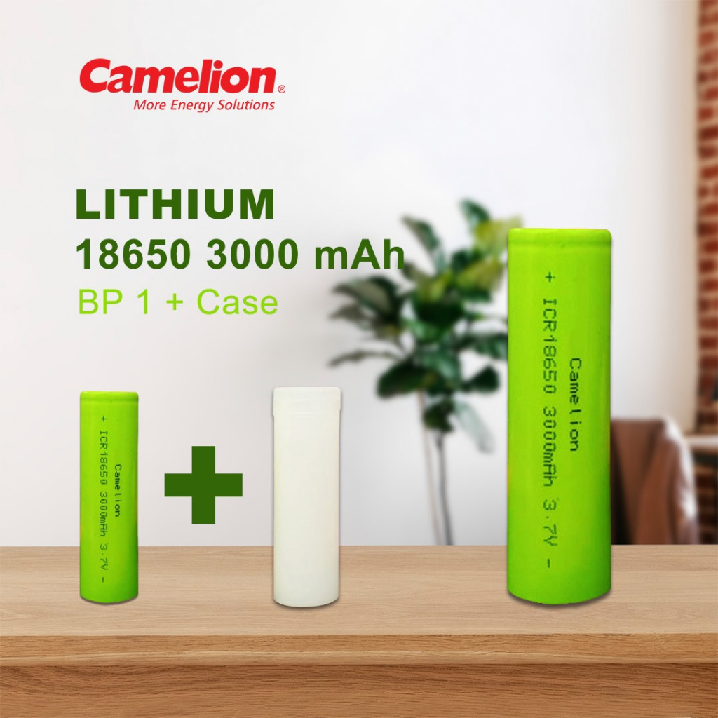 Jual baterai Camelion Li-ion ICR18650 3.7V 3000mAh + Case - baterai ...