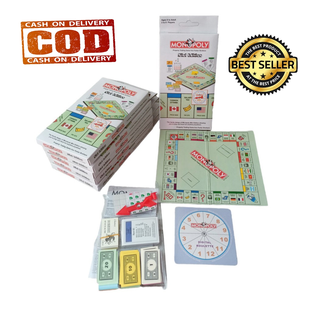 Jual WU - Mainan Anak Monopoli Mancanegara - Mainan Family Game Pocket ...