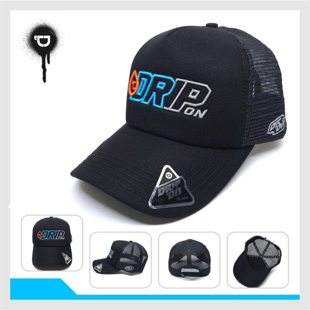 Jual DRIP'ON TOPI TRUCKER HAT CAPS TRIANGLE TOPI PRIA JARING GREY ...