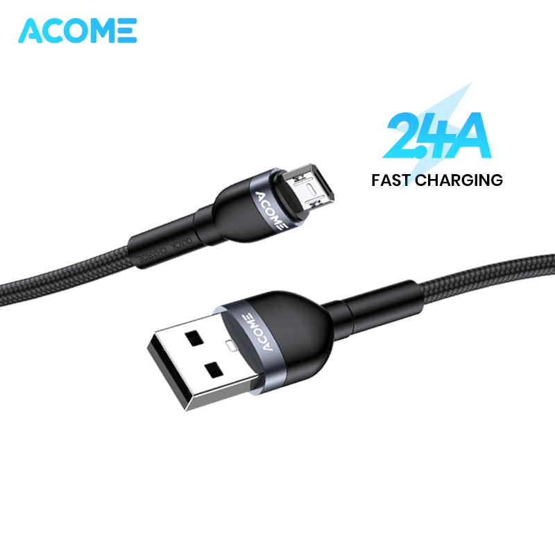 Jual ACOME Kabel Data Charger 100cm Type-C Lightning Micro Fast ...