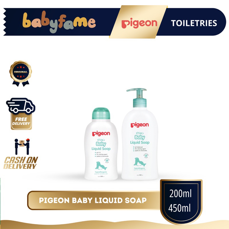 Jual PIGEON BABY LIQUID SOAP | 200-400ML | BODYCARE BABY | Shopee Indonesia