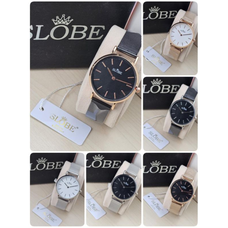 Jual Jam Tangan Wanita Slobe Original SB-1111 Rantai Pasir Body Bulat ...
