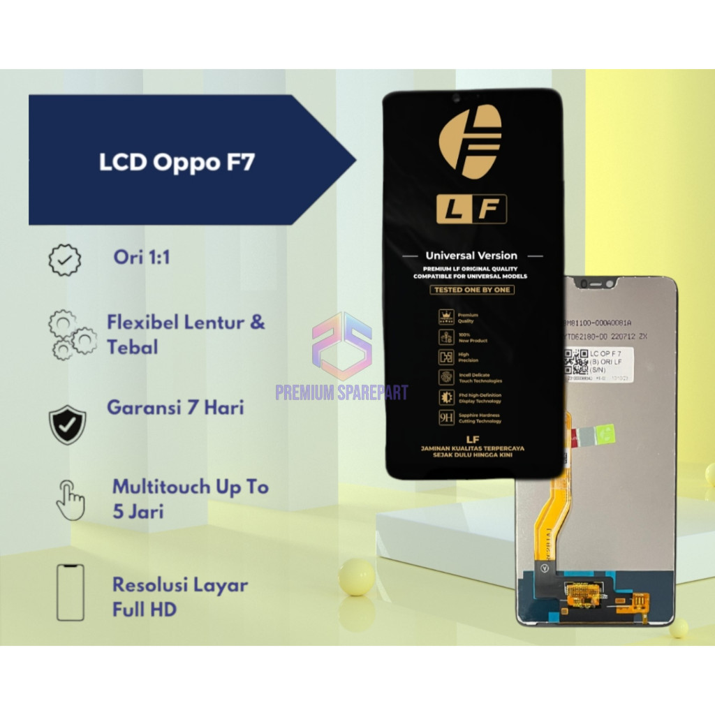 Jual LCD Oppo F7 Fullset Touchscreen/ LCD LF (Bergaransi) | Shopee ...