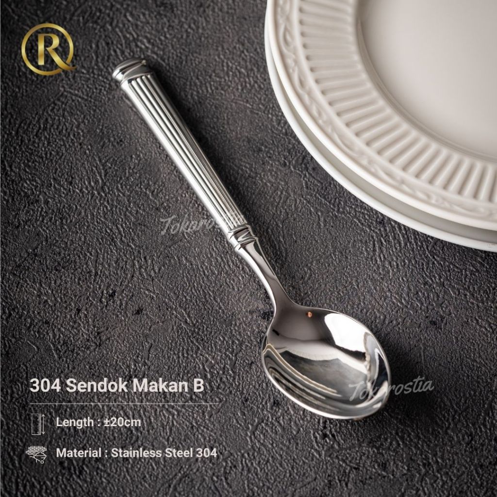 Jual 304 Sendok Makan B Stainless Steel 20cm | Shopee Indonesia