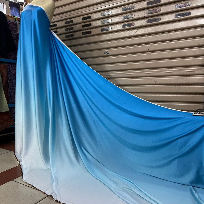 Jual Bahan kain armani gradasi/ armani gradasi/ bahan satin/bahan kain ...