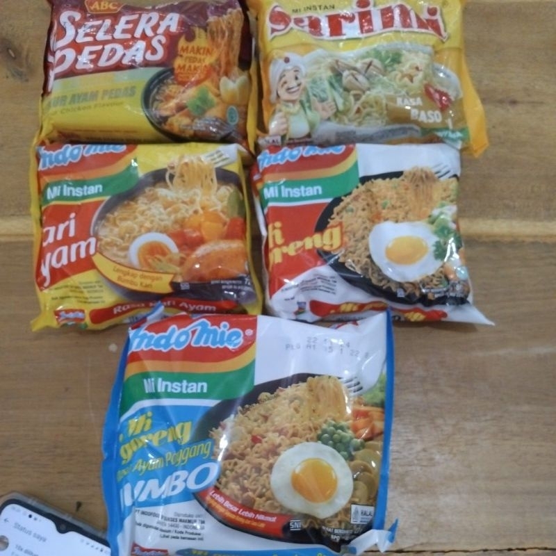 Jual Mie Instan / Indomie Goreng / Indomie Kari / ABC semur ayam ...